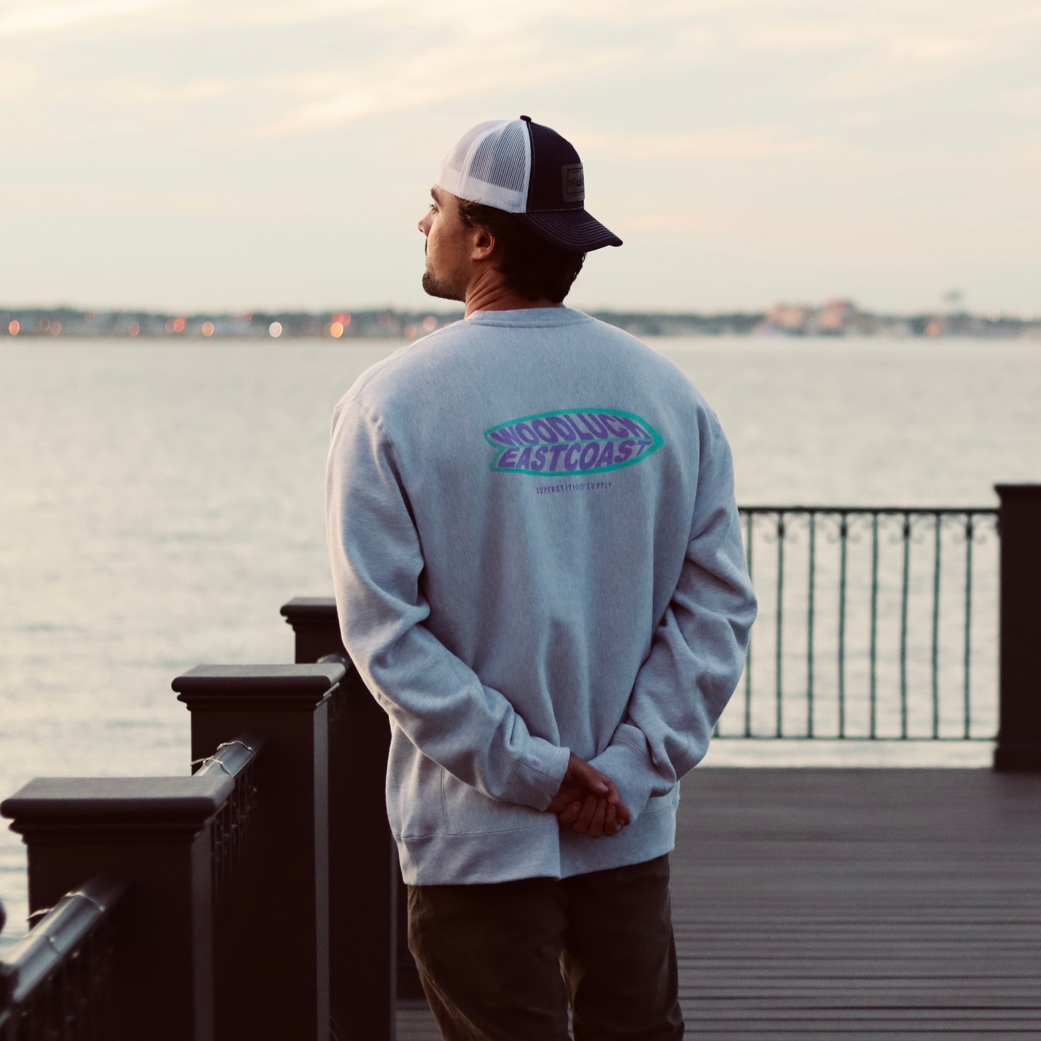 Retro Fish Thicc Jawn Crew - Heather – WoodLuck Apparel Co.